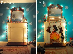DIY CARDBOARD CHRISTMAS FIRE | HELLAGOOD